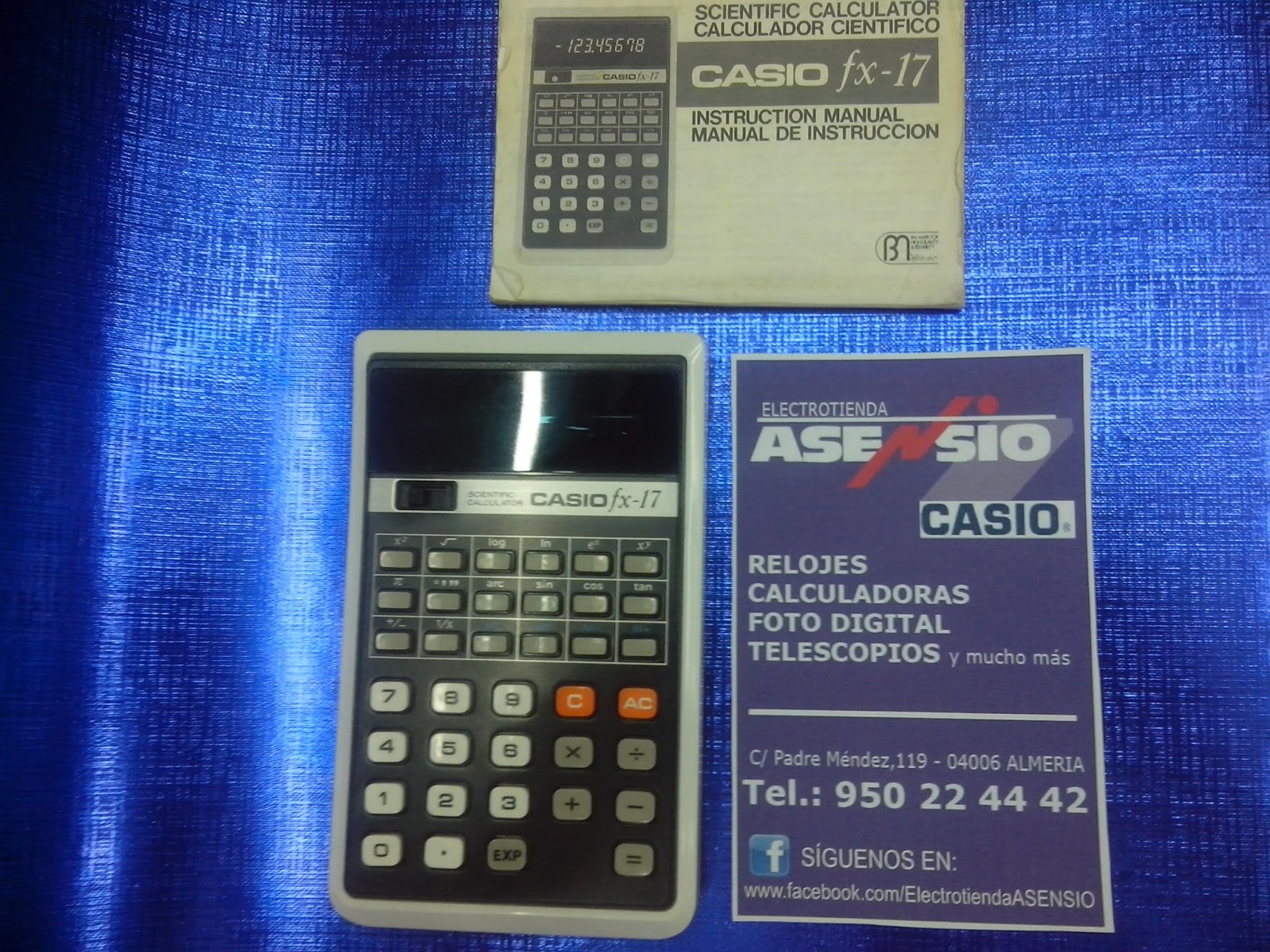 Calculadora Científica Casio FX-17. Cuanto sabes para la edad que tienes.
