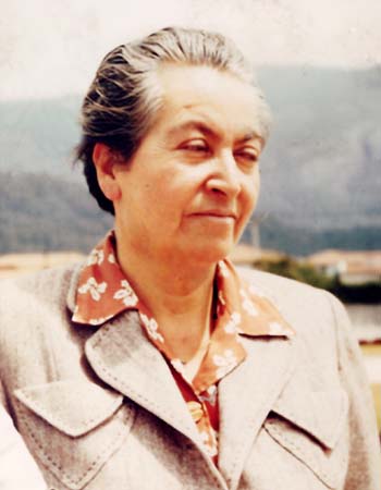 Gabriela Mistral: Silueta de la india mexicana