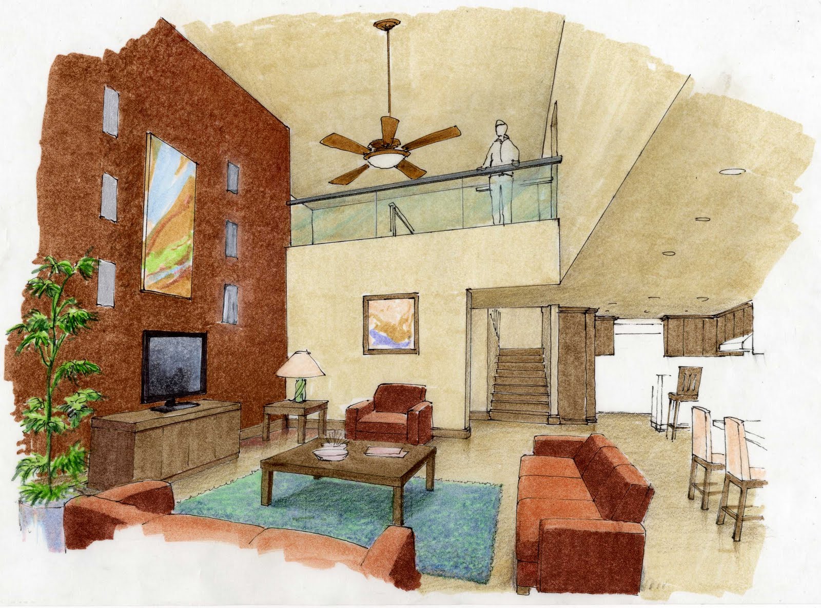 SANCHEZ OTHON ARQUITECTOS: PERSPECTIVAS INTERIORES