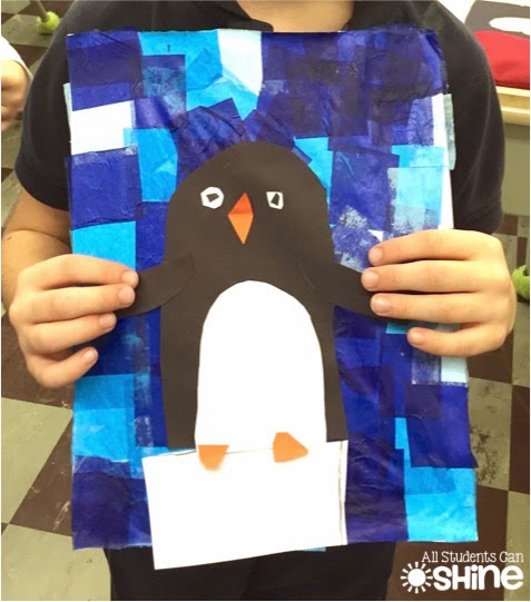 Penguins Art Project & Unit - All Students Can Shine