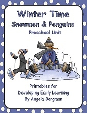 Winter Time With Snowmen & Penguins Preschool Jumbo Unit