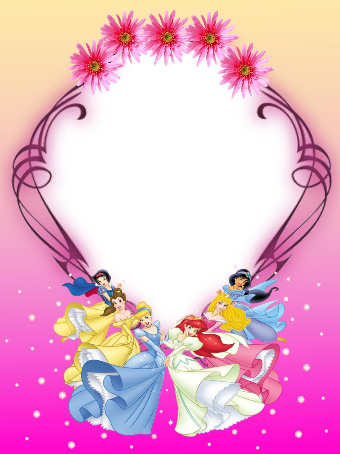 Molduras das princesas - Imagui