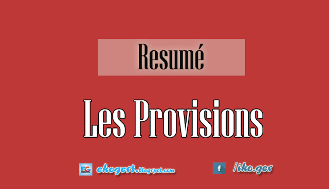 Résumé du cours Provisions
