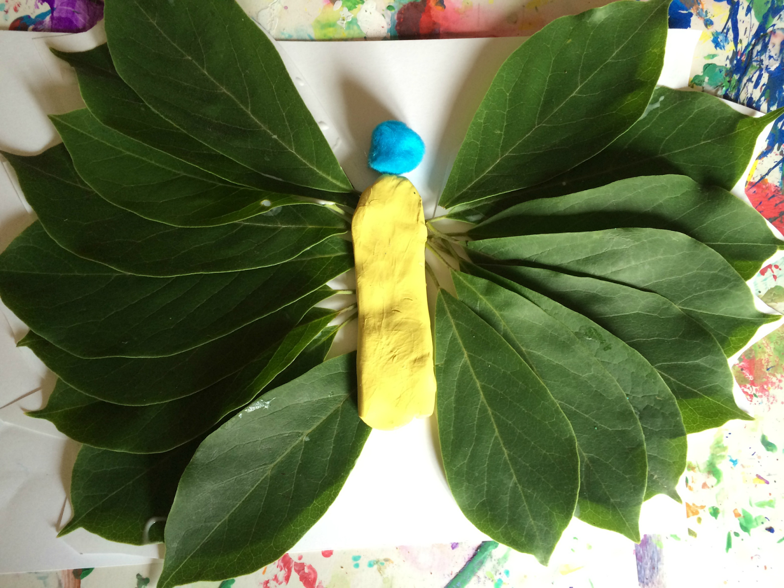 Mini Monets and Mommies: Kids' Butterfly Plant Art Activity