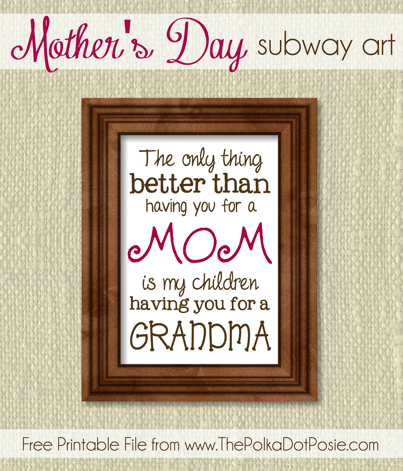 The Polka Dot Posie: Free Mother's Day & Teacher Appreciation Printables