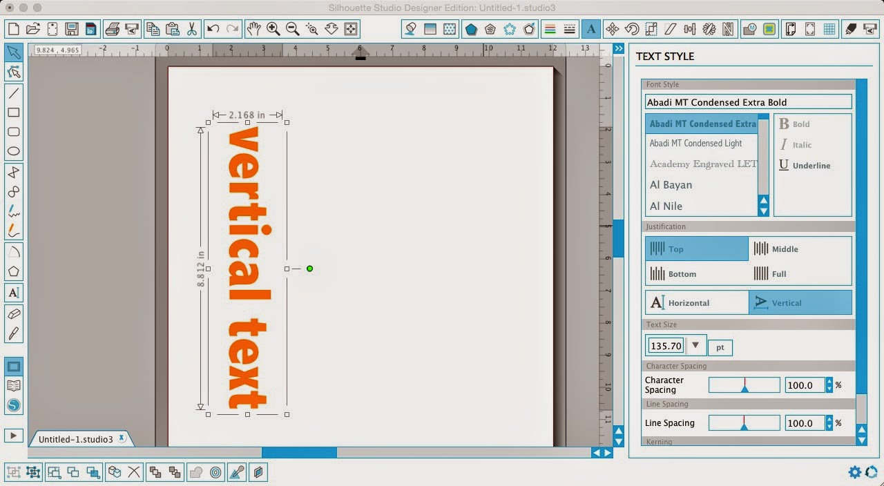 Typing Vertical Text in Silhouette Studio (The So Easy It's Stupid Way ... Typing Vertical Text in Silhouette Studio (The So Easy It's Stupid Way ...