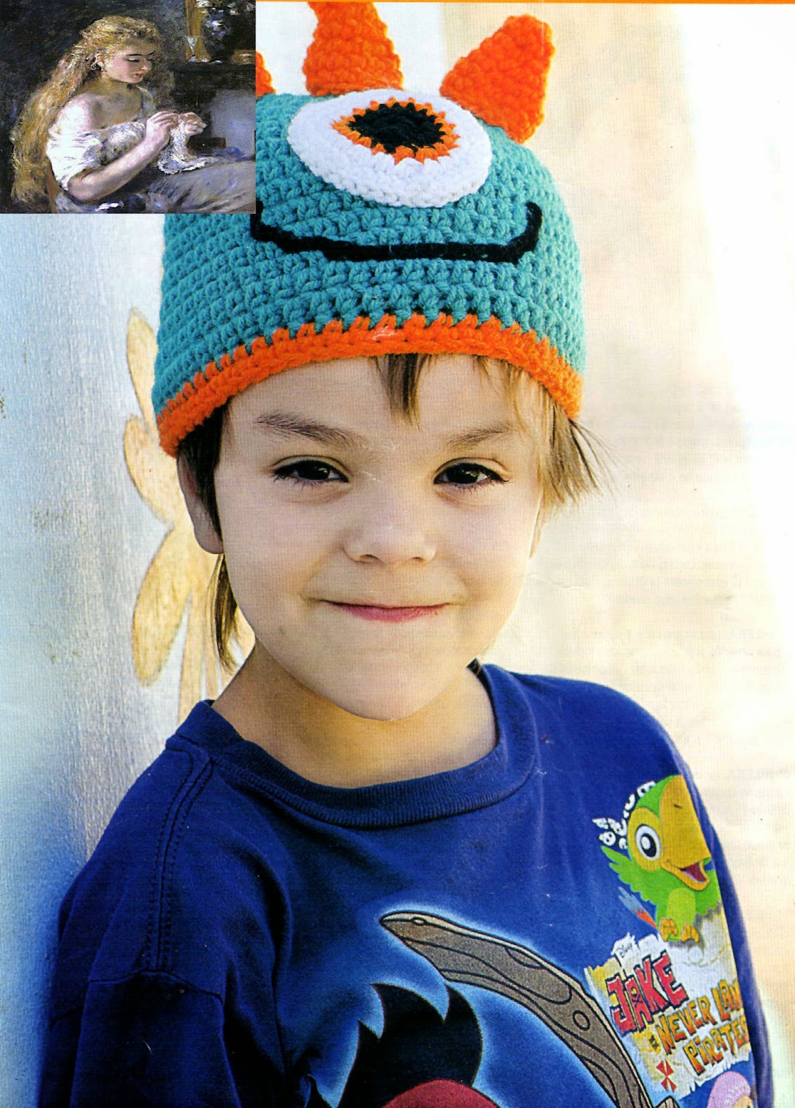 GORRO TEJIDO AZUL Y BLANCO - Imagui