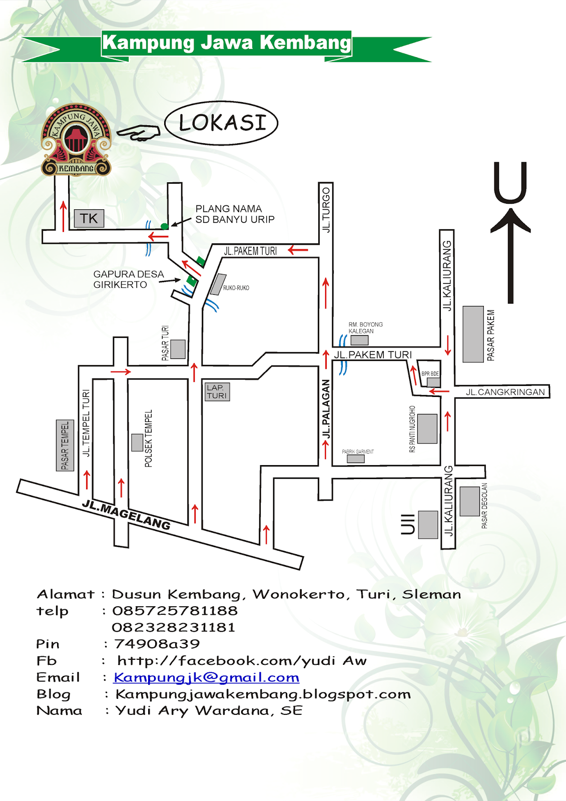 DENAH LOKASI MENUJU KEMBANG OUTBOUND CAMP YOGYAKARTA ~ KJK OUTBOUND CAMP YOGYAKARTA