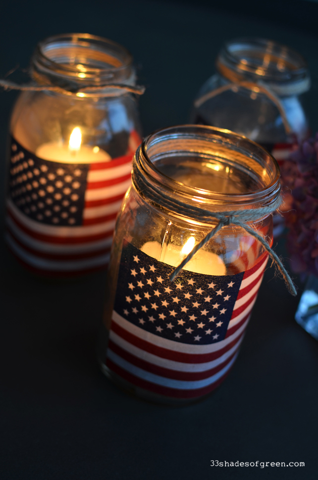 33 Shades of Green: 4th of July Lanterns - DIY