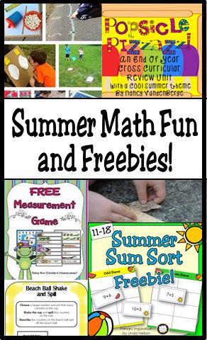 Teaching Blog Round Up: Summer Math Fun and Freebies!