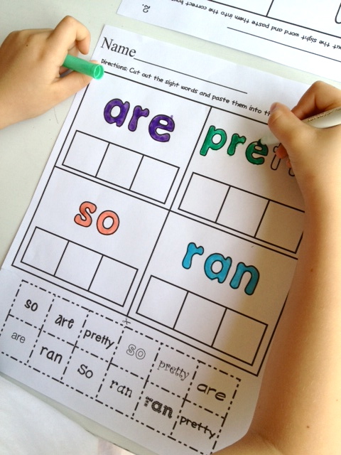 Sight Word Make-a-Match!