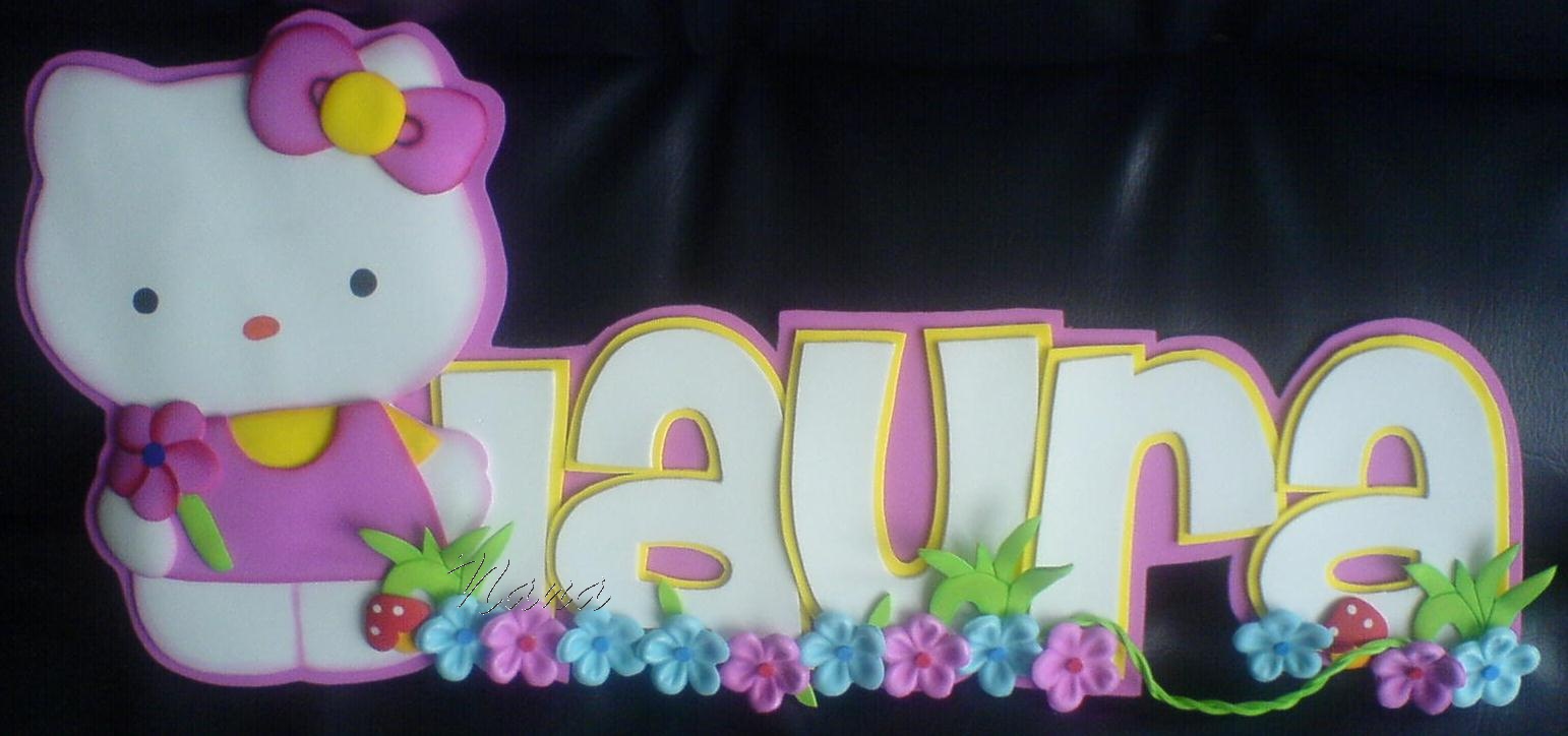 Como hacer una Hello Kitty en foami - Imagui