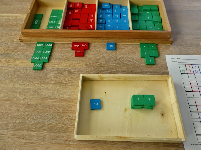Family FECS: Montessori Activity: Stamp Game - Dynamic Subtraction