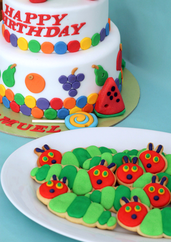 Butter Hearts Sugar Very Hungry Caterpillar Cake And Cookies butter-hearts-sugar-very-hungry-caterpillar-cake-and-cookies