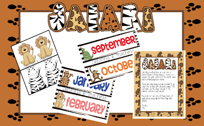 Safari Theme Birthday Bulletin Board Set | creating & teaching