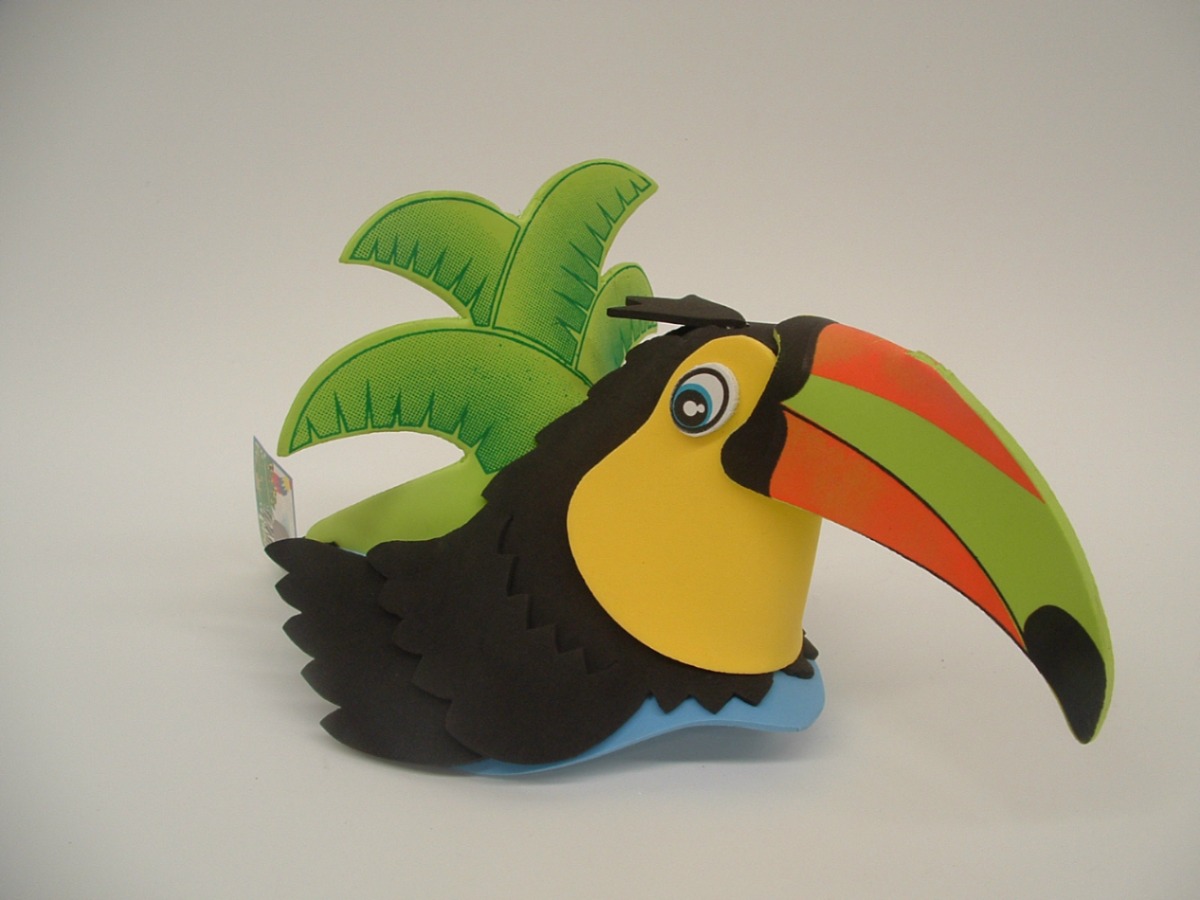 Viseras de animales en foami con patrones - Imagui