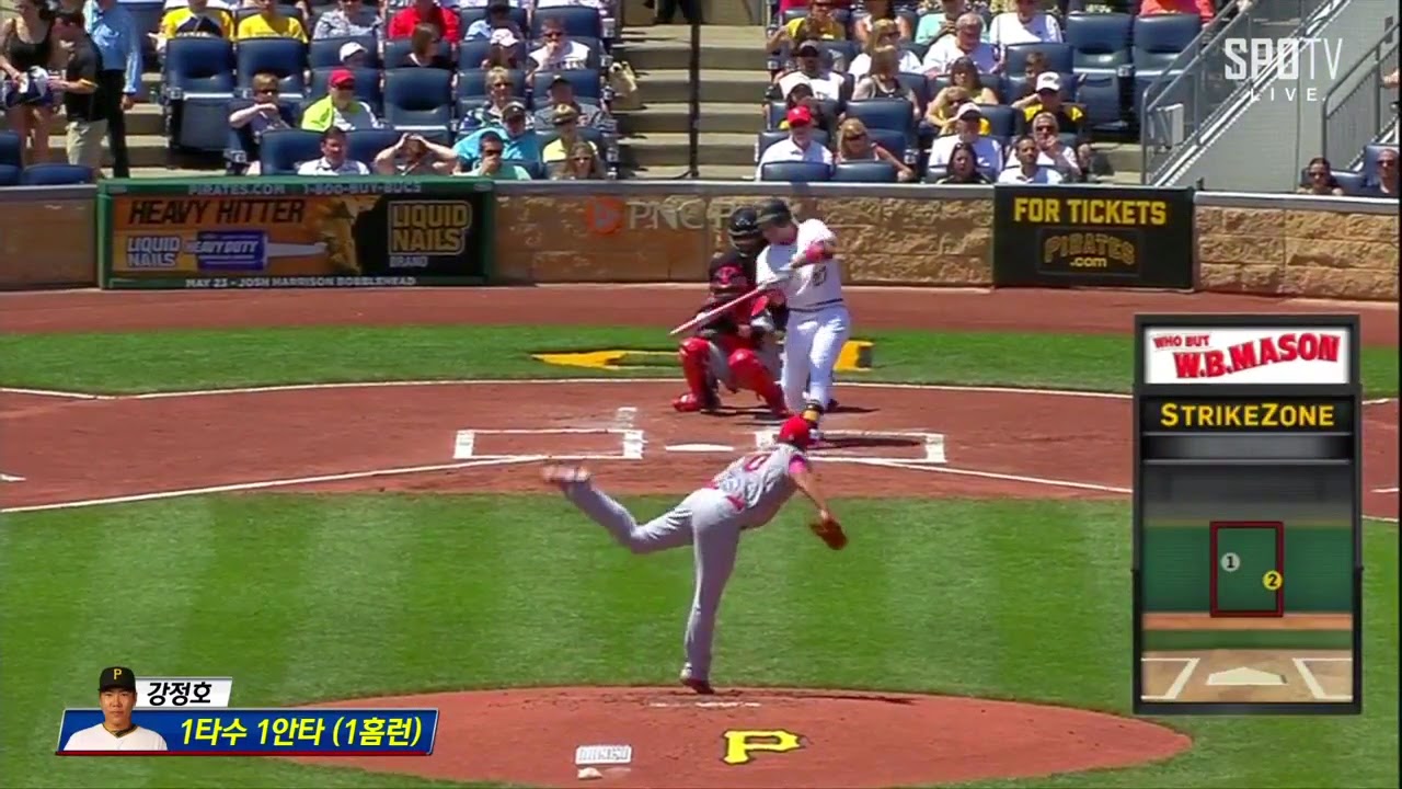 [PIT] 강정호 홈런 느린화면.gif : MLBPARK