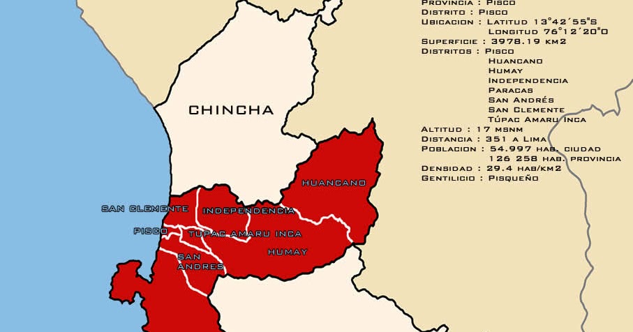 MONOGRAFIA DE PISCO: 3) SITUACION GEOGRÁFICA