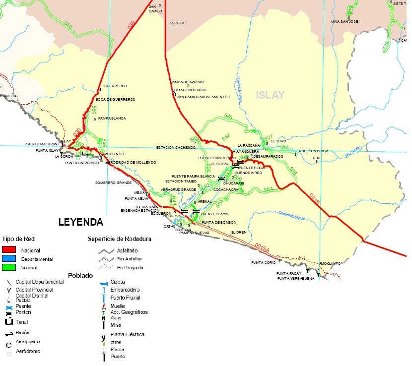 DISEÑO DE PRODUCTOS TURISTICOS: MAPA VIAL DE LA PROVINCIA DE ISLAY