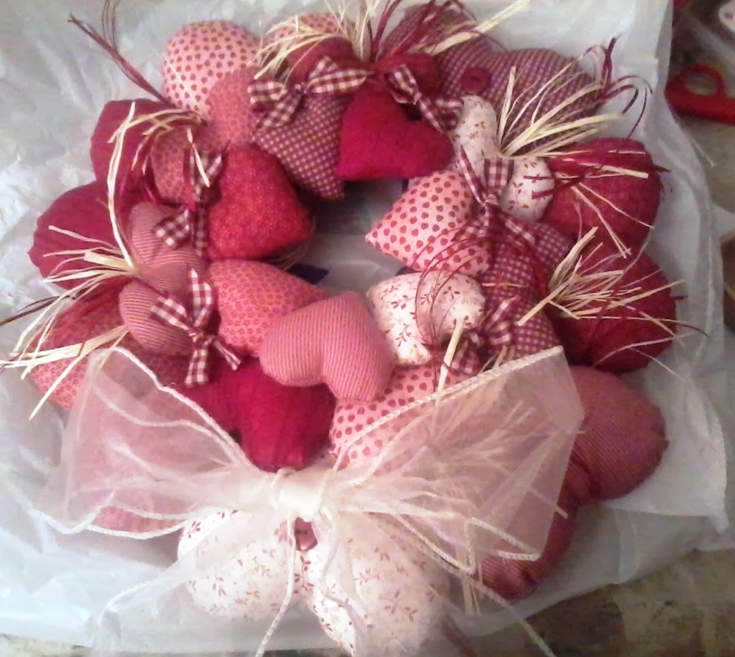 Corazones en patchwork - Imagui