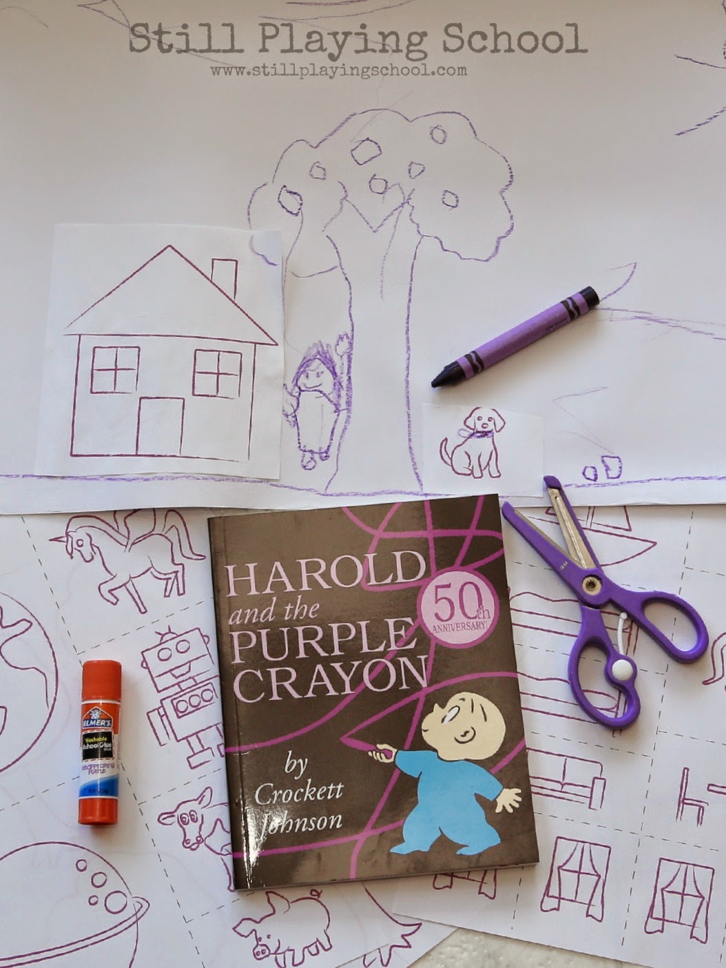 The Purple Crayon Extension Activity | Still Playing School