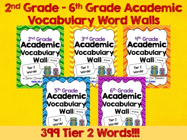 Academic Word Wall Freebie, Bundle, and Discount!! - Hello Mrs Sykes