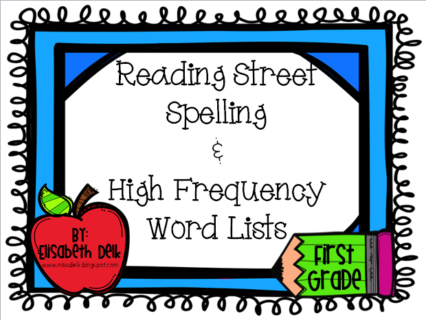 Reading Street Spelling Printables...and a Freebie! :) - Teaching in ...