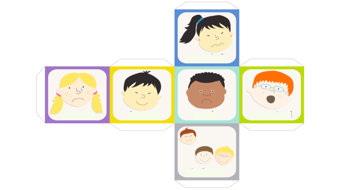 Aprendiendo en la escuela: Dado de las emociones