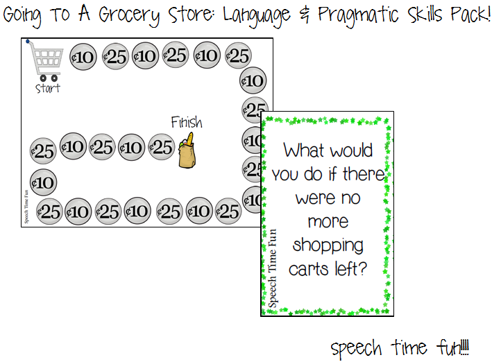 Going To A Grocery Store: Language & Pragmatic Skills!! - Speech Time ...