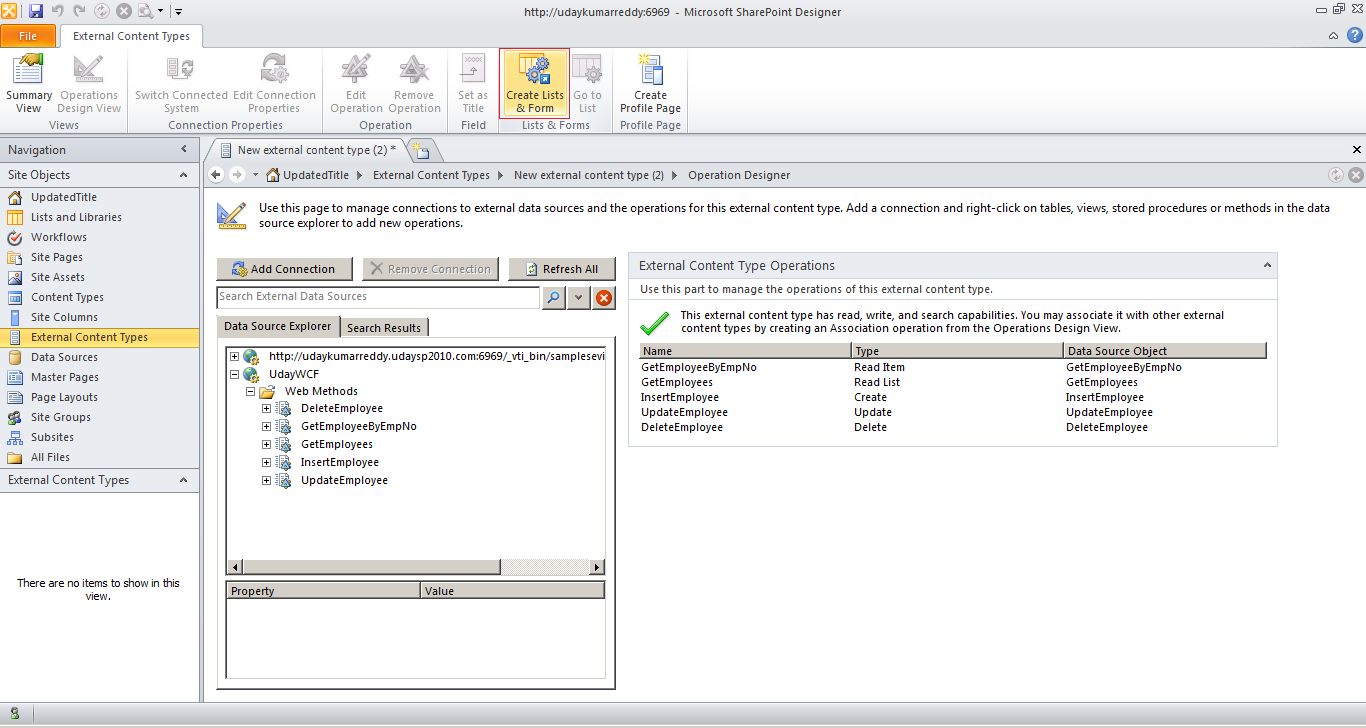 How to Create, Deploy WCF service and Create External List Using WCF in ... How to Create, Deploy WCF service and Create External List Using WCF in ...