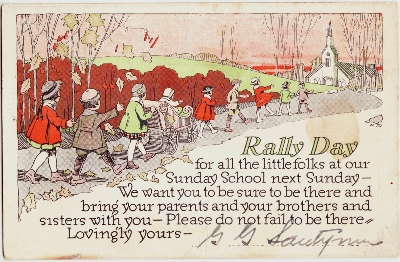 Papergreat Vintage Postcard Rally Day For All The Little Folks papergreat-vintage-postcard-rally-day-for-all-the-little-folks