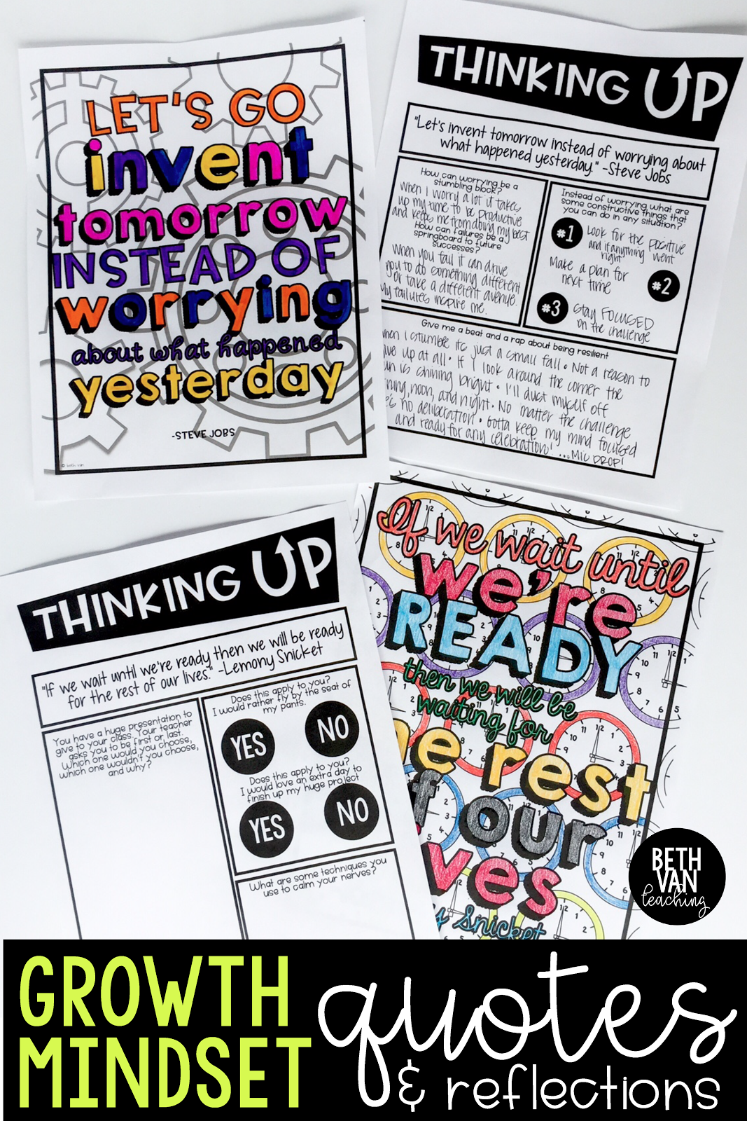 theteachyteacher: Thinking Up! Growth Mindset Quotes!