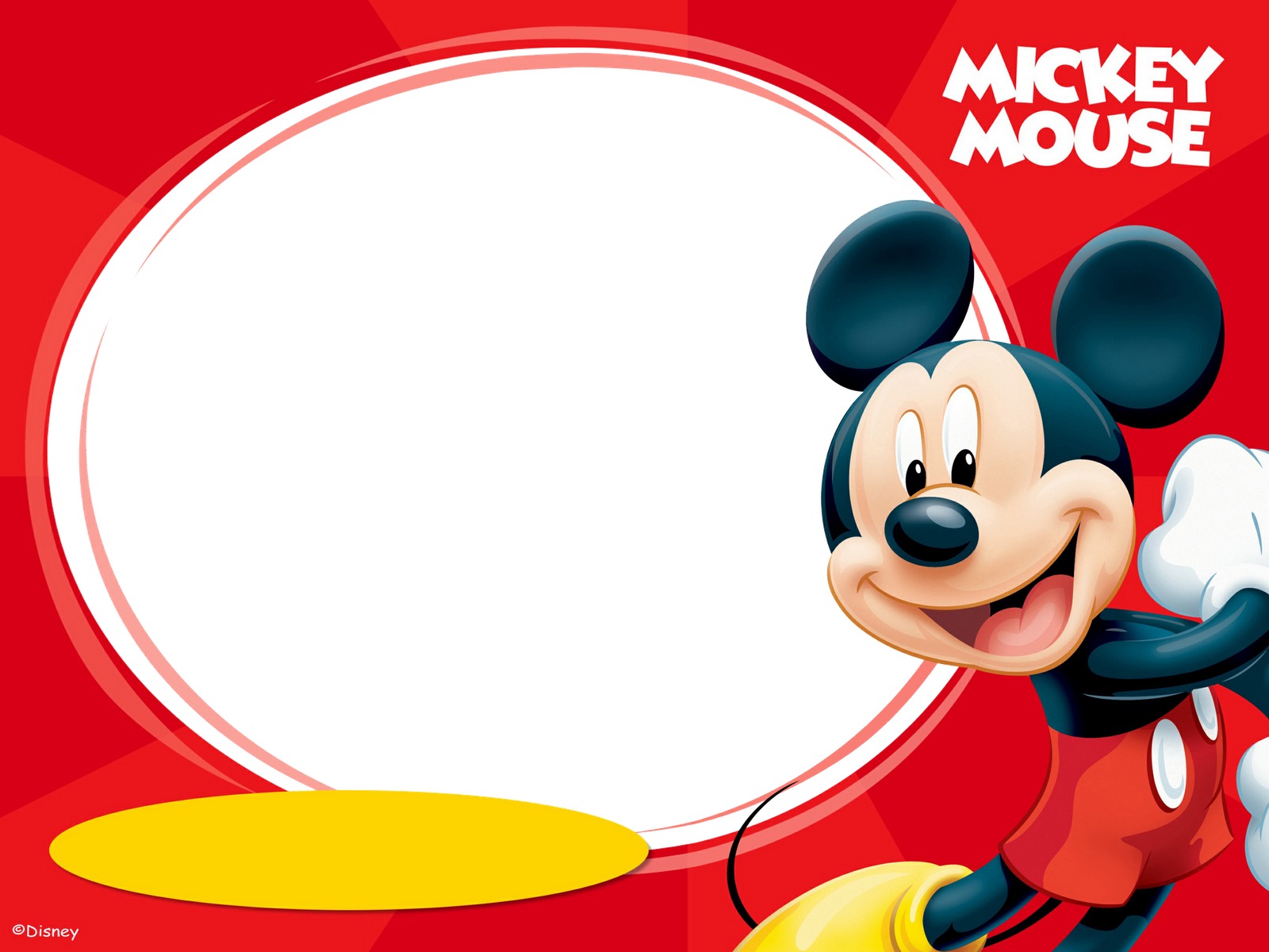 Marcos de Mickey Mouse para fotos - Imagui