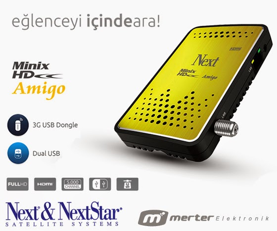 Next NextStar Uydu Alıcı Modelleri: Next Amigo Minix HD Mini Full HD Uydu Alıcı