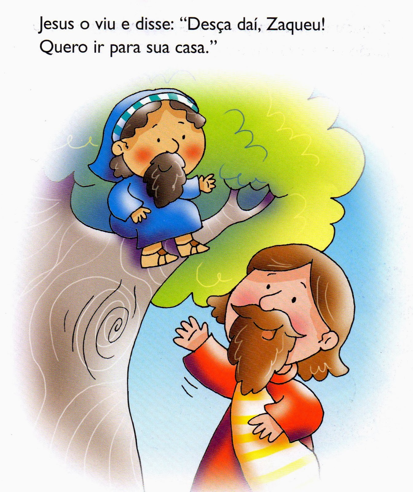 Escola Dominical Infantil: Jesus e Zaqueu