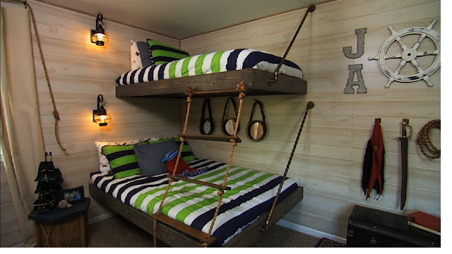 Pirate Themed Bedroom Transformation {Knock It Off} | East Coast Creative