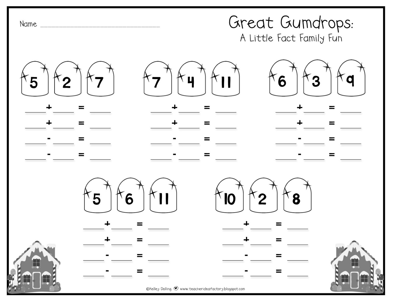 FACT FAMS GINGERBREAD STYLE + THE LATEST HAPS - Teacher Idea Factory