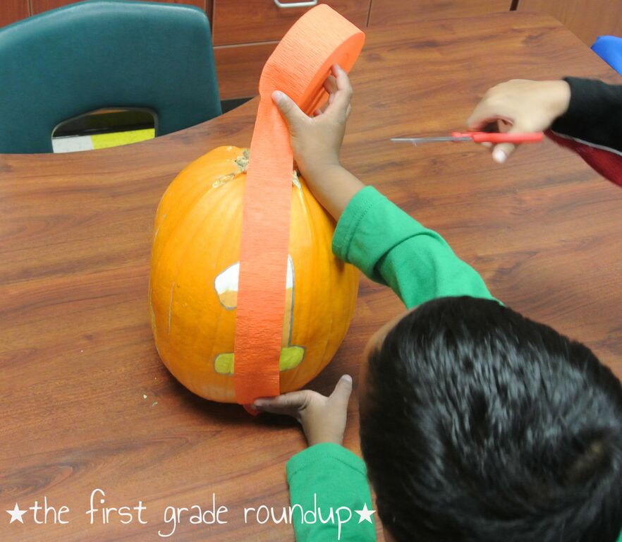 Pumpkin Measuring: Planning for Mistakes - The First Grade Roundup