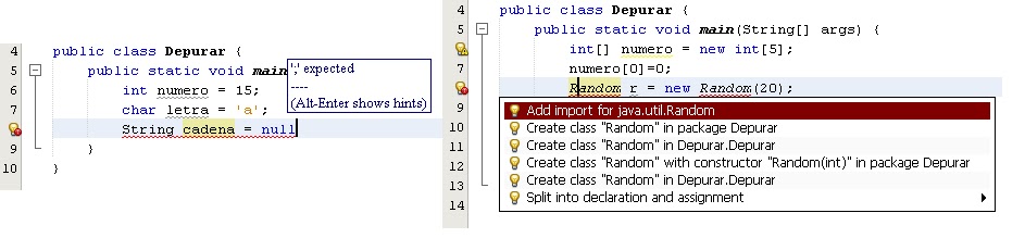 Una Taza de Java: Tips: Modo Debugger - Depuracion en NetBeans