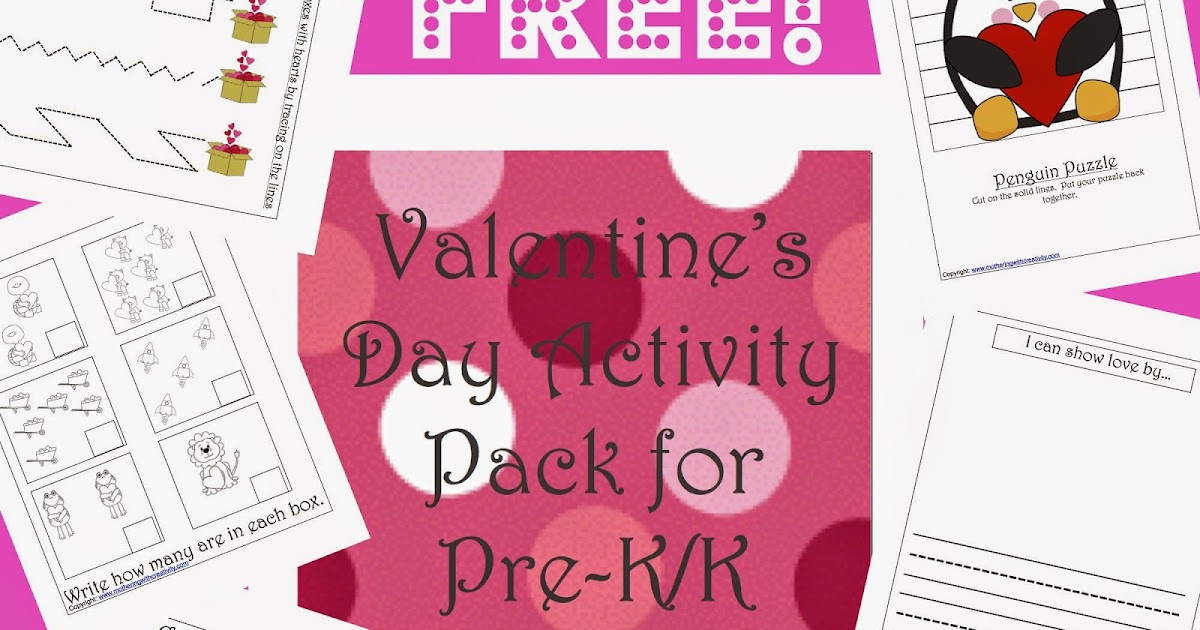 Mothering with Creativity: Valentine's Day Activity Pack for Pre-K/K