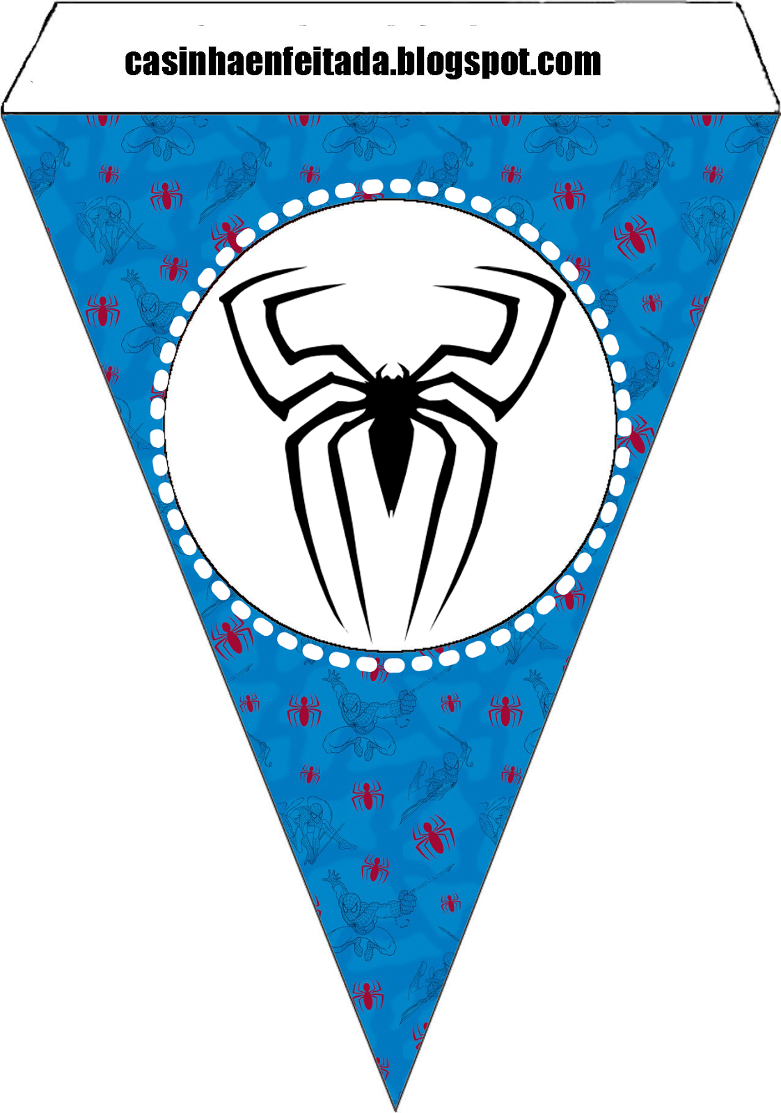 Spiderman Blue Background: Free Printable Kit. - Oh My Fiesta! For Geeks