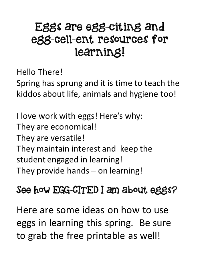 The Best of Teacher Entrepreneurs III: EGG- CITING EGGS