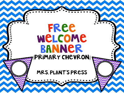 Welcome Banner Freebie - Primary Press