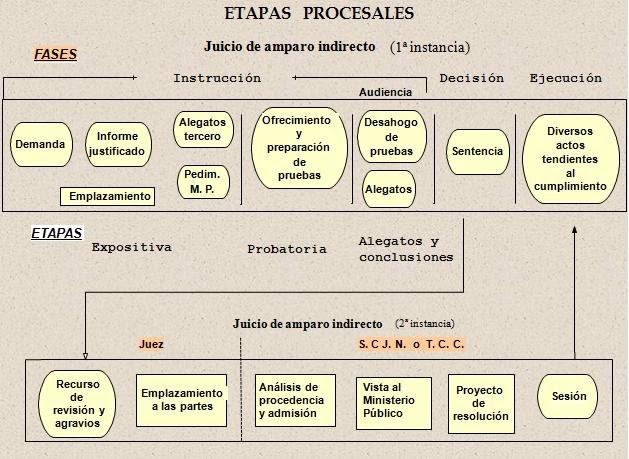 BUFETE JURIDICO ASISTENCIAL: ETAPAS PROCESALES EN AMPARO INDIRECTO