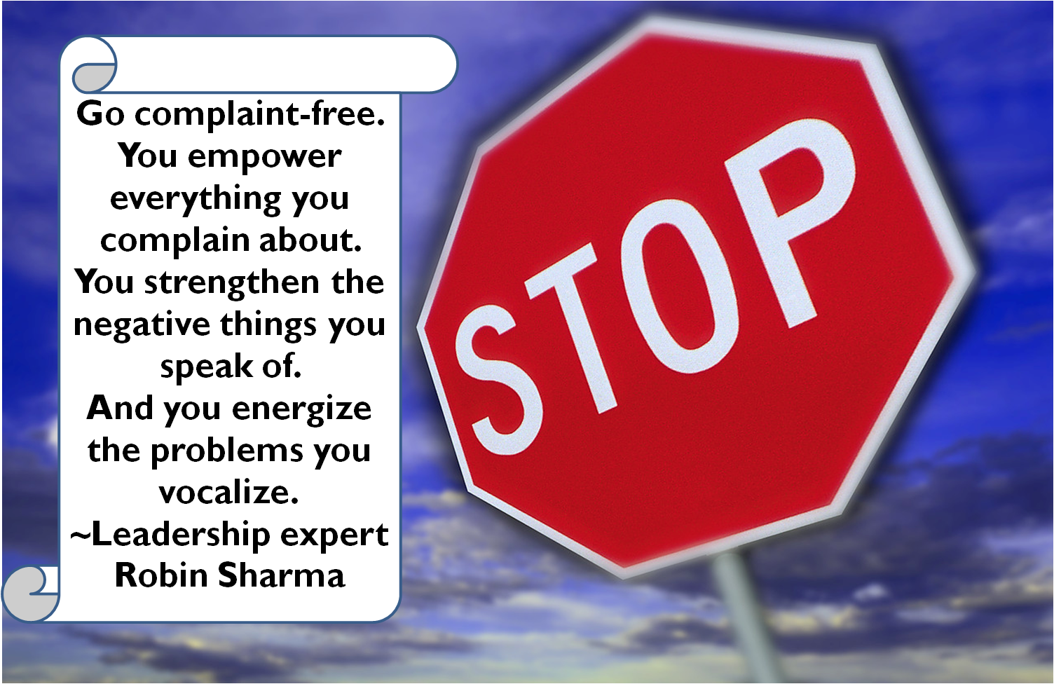 Stop Complaining Stop Complaining