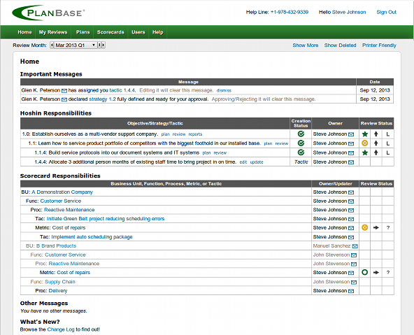 PlanBase Inc. News: Release 2013-09-08: Cleaner, Wider, Easier