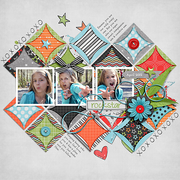 My February Pages: Okay / Scrapping with Liz