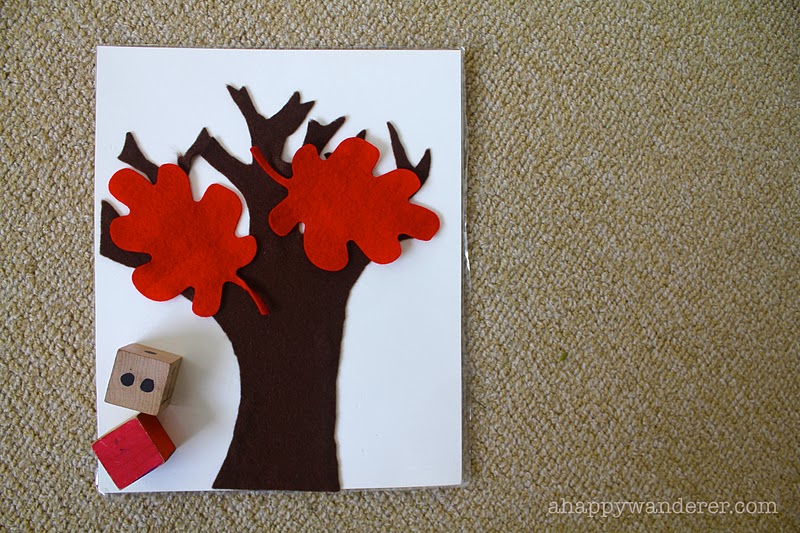 a happy wanderer: fall leaves game...