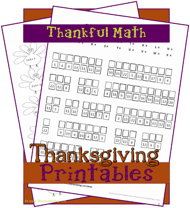 Thanksgiving Printables for Learning and Gratitude - The OT Toolbox