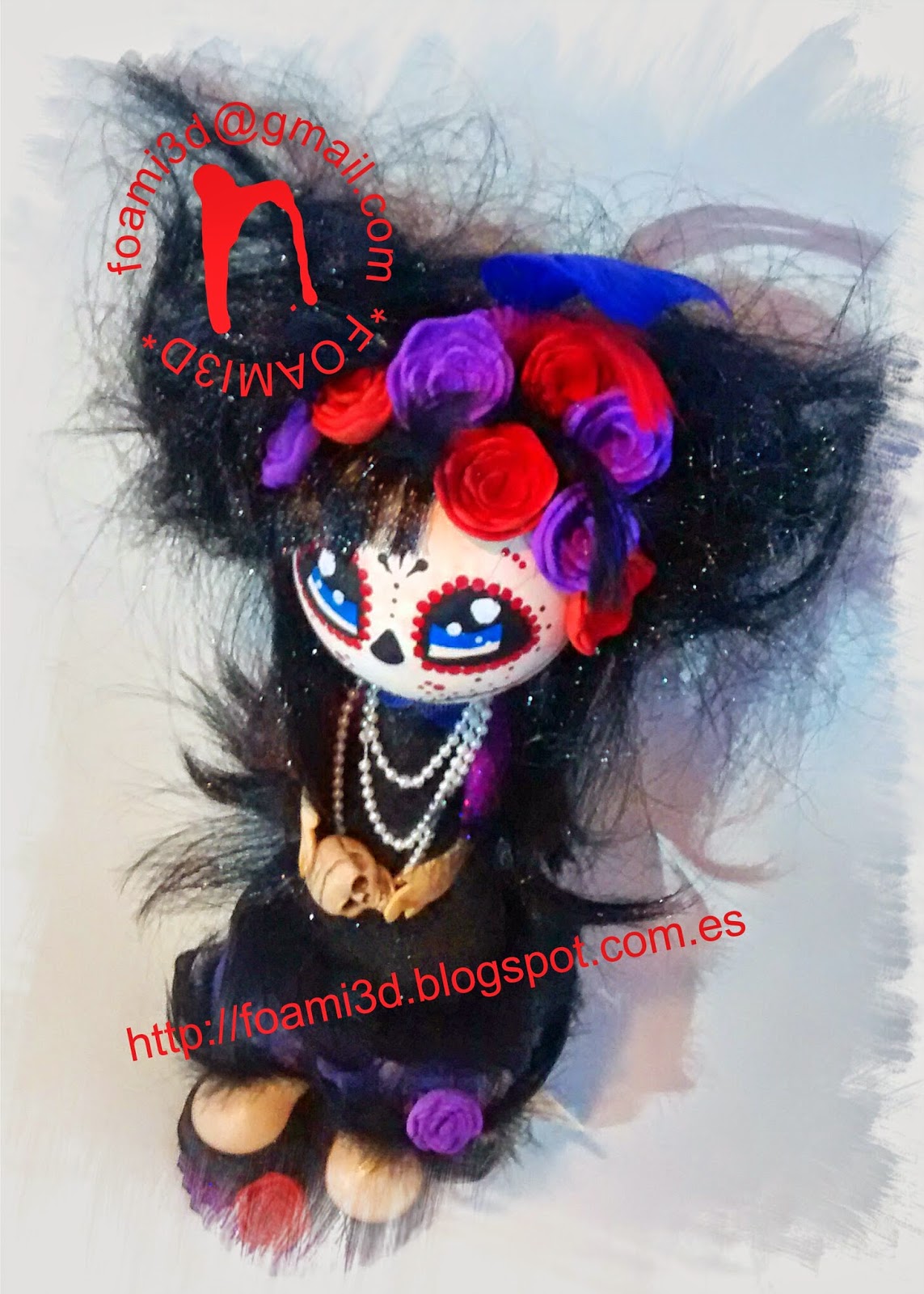 * Fofuchas, Regalos y Trabajos realizados en EVA *: Fofucha CATRINA